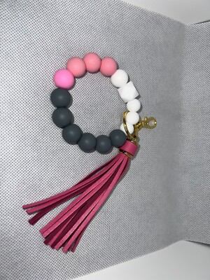 Silicone Keychain Bracelets With A Tassel | eBay