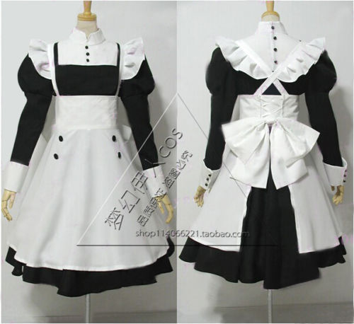 Black Butler Mey Rin Maid Cosplay Costume Outfit Dress | eBay