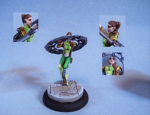 Anima Tactics painted miniature cute Female Warrior | eBay