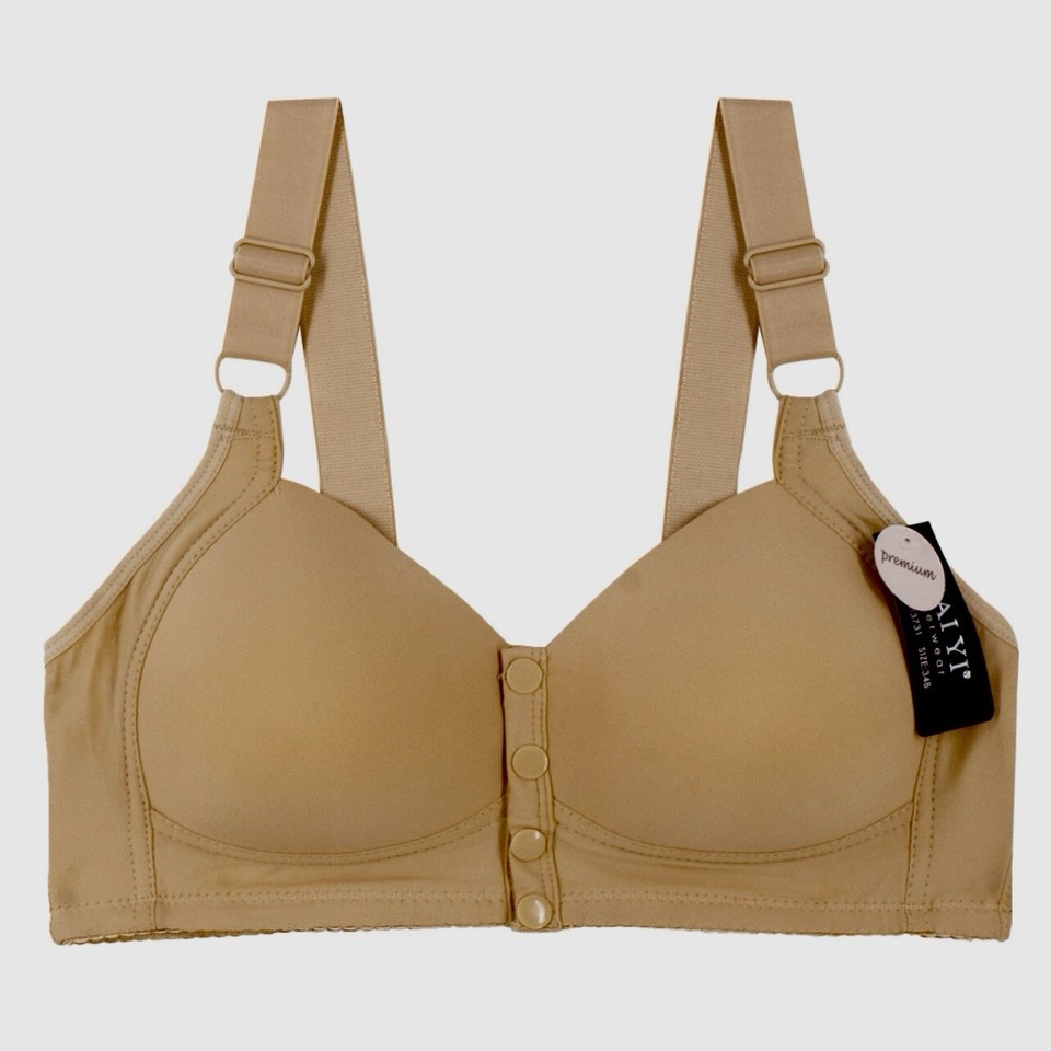 6 Daisy Bras for Older Women Bra Comfortable & Wirefree Front Button ...
