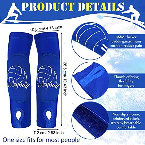 4 Pcs Volleyball Accessories Include Volleyball Knee Pads Volleyball ...