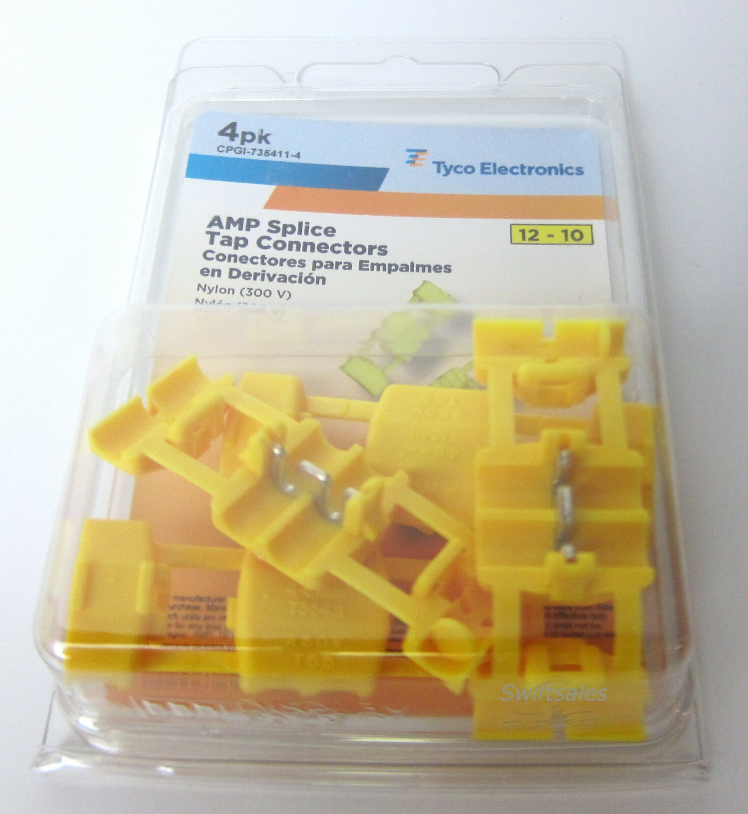 Tyco Electronics CPGI-735411-4 10-12AWG AMP Splice Tap Connectors - Two ...