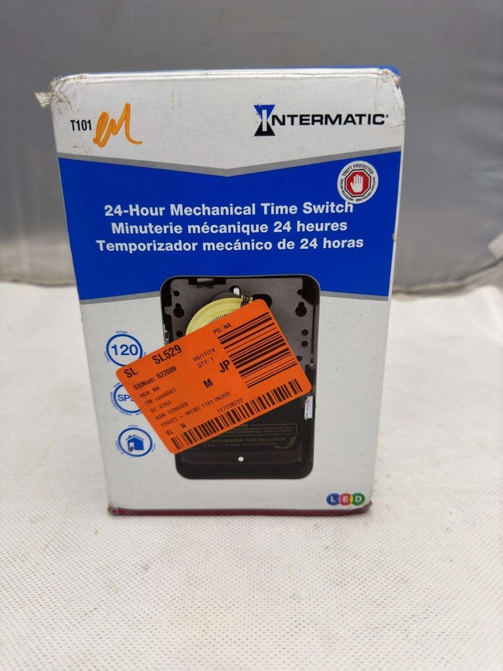 Intermatic T101 24-Hour Mechanical Time Switch Timer 120 VAC 60Hz ...