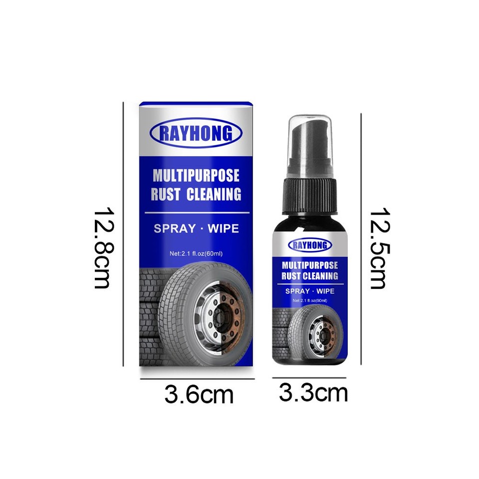 60ml Car Rust Remover Spray Anti-Rust Lubricant Maintenance Clean Rust ...