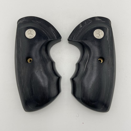 Altamont Wood Grips - Colt Python Silverblack w Medallions LIC | eBay
