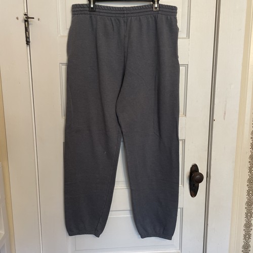 Gray Drawstring Fruit of the Loom Sweatpants XL - Elastic cuffs and ...