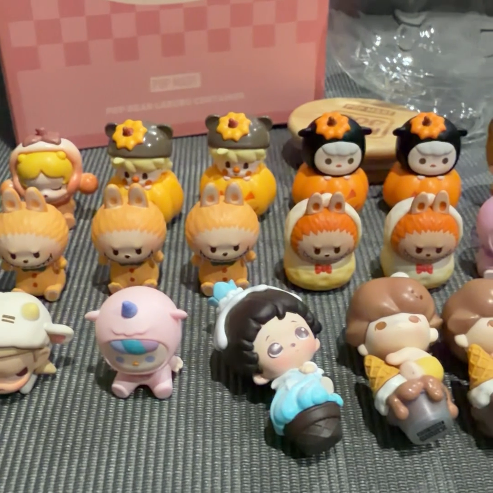 NEW POP MART LABUBU POP BEAN CONTAINER GLASS JAR - 25 MINI FIGURES ...