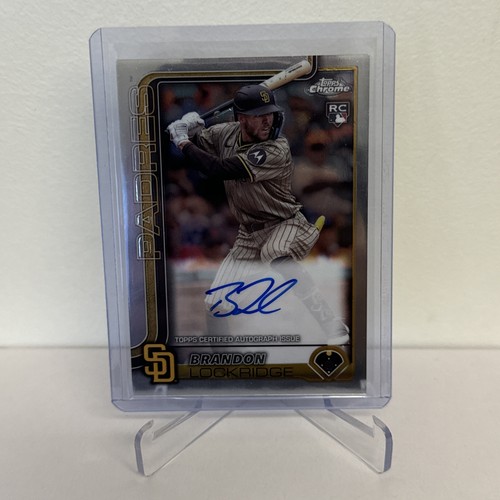 Brandon Lockridge 2025 Topps Chrome RC #RA-BLO Rookie Auto - San Diego ...