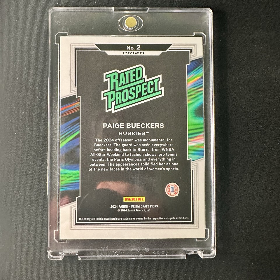2024 Panini Prizm Draft Picks - Rated Prospect Green Prizm #2 Paige ...