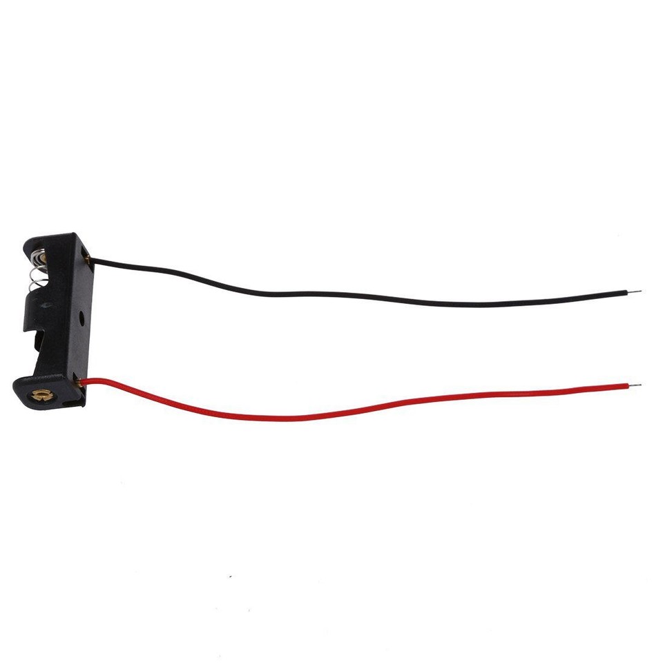 5pcs 4.3" Wire Leads Black Battery Storage Slot Holder 1 x 12V 23A/27A ...