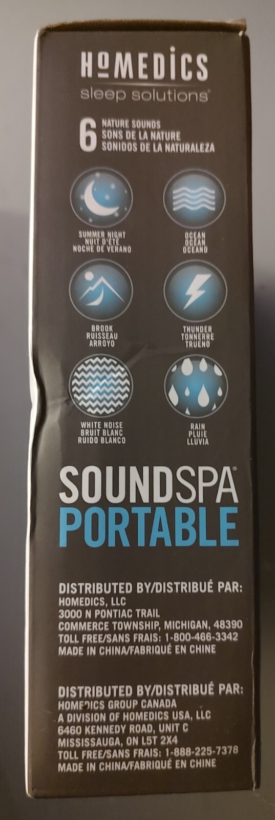 HoMedics SS-2000G-AMZ Sound Spa Portable Relaxation Machine ...