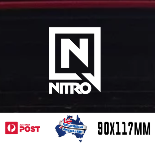 2x Nitro Snowboards Windshield Windscreen Laptop Sticker Decal 117mm ...