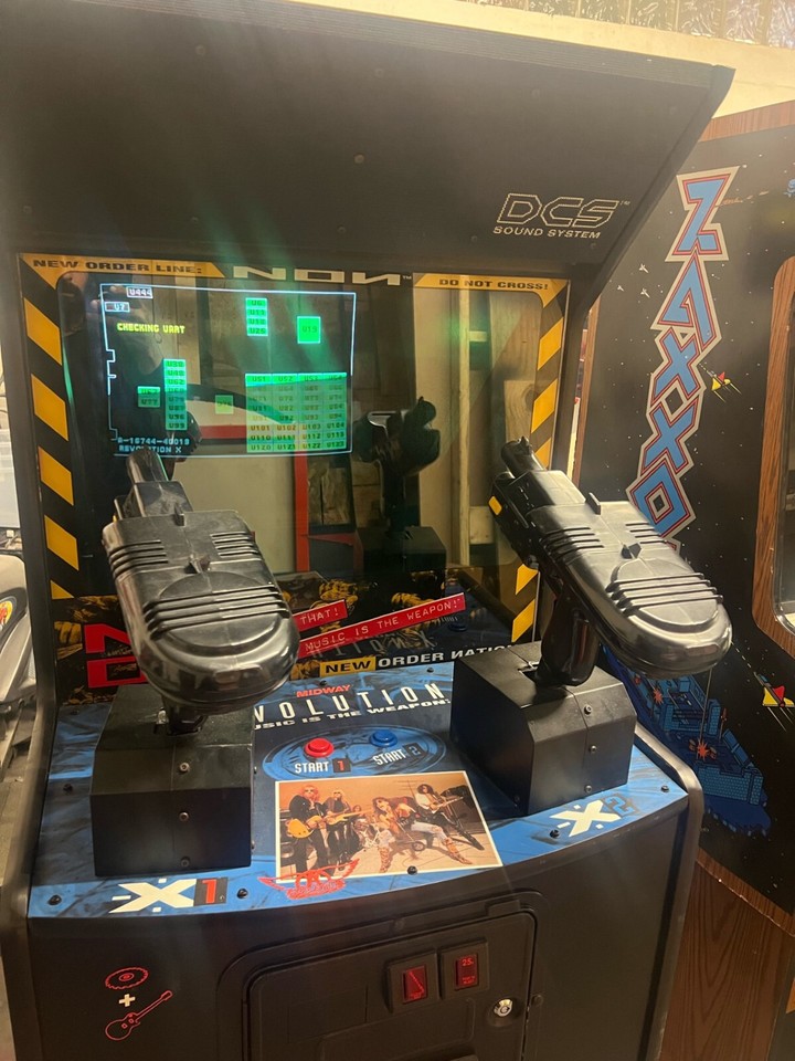 REVOLUTION X ARCADE MACHINE by MIDWAY 1994 (Excellent Condition) | eBay