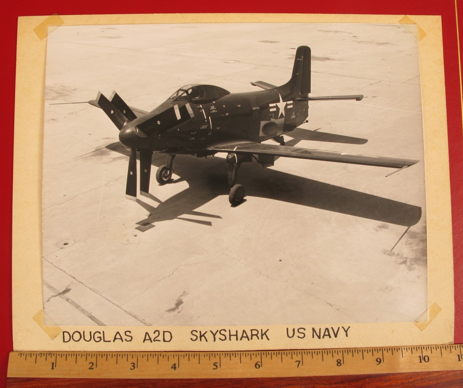 VINTAGE PHOTOGRAPH DOUGLAS A2D SKYSHARK USN US NAVY MILITARY AIRPLANE ...