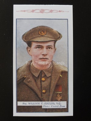 No.177 W.F. FAULDS Great War Victoria Cross Heroes 8th S. REPRO ...