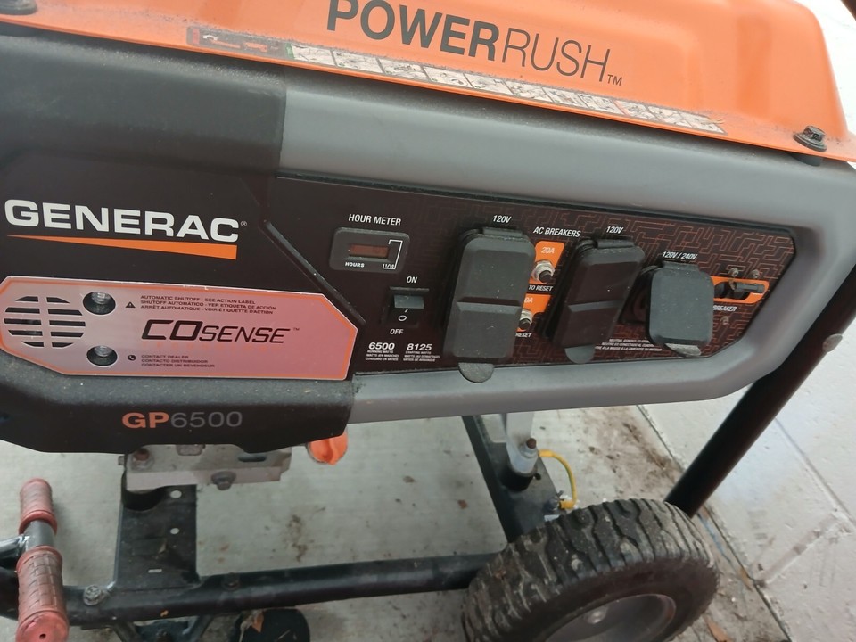 Generac 6500 With Only 10.5 HRS On It ( With Big Power Connector | eBay