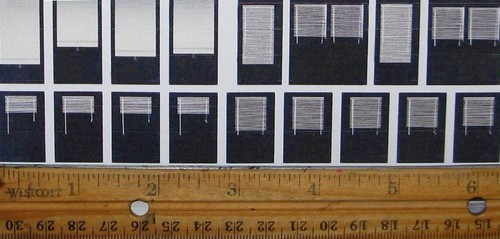 HO SCALE WINDOW SHADES & WINDOW BLINDS STICKERS~BUILT BUILDINGS~MODEL ...