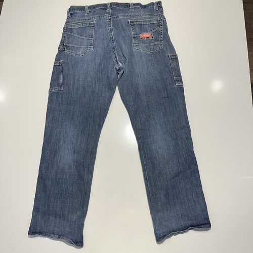 TecGen Cat 2 Straight Leg Cargo Jeans Men 40 x 32 Blue Workwear Y2K ...