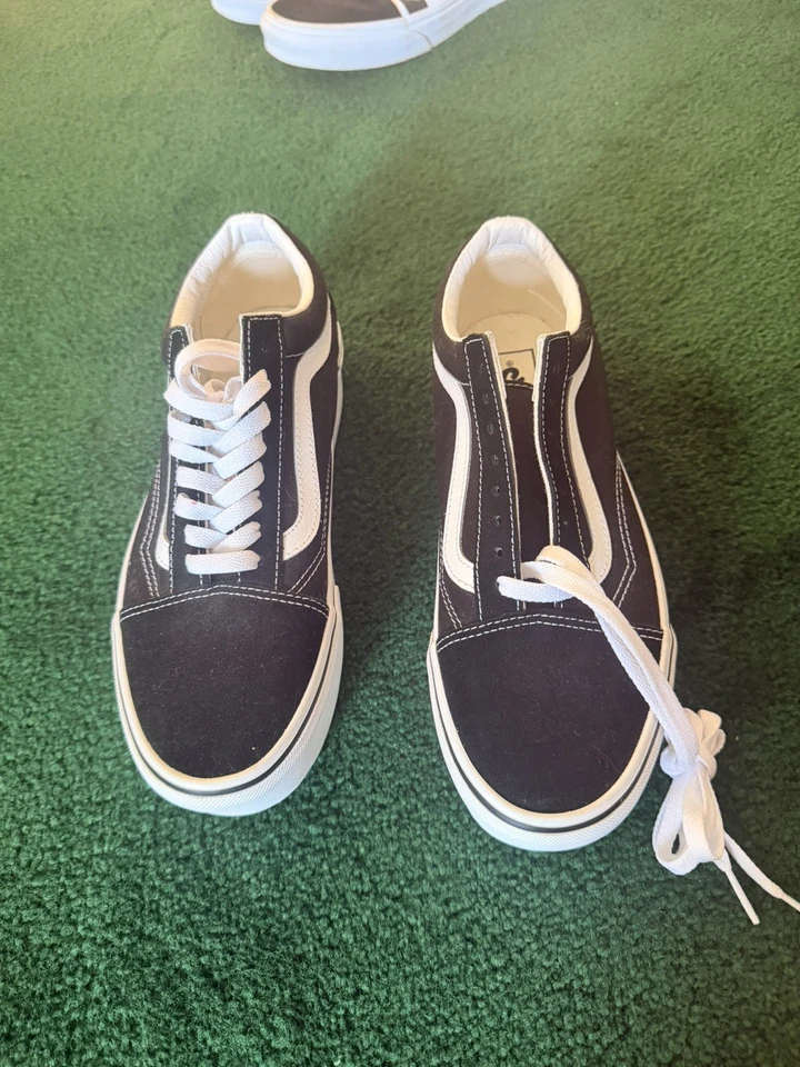 Vans Old Skool Platform Black White for sale | eBay