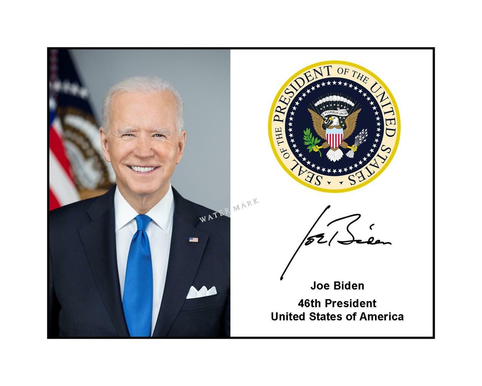 Joe Biden 8x10 Signed Photo official presidential image print ...