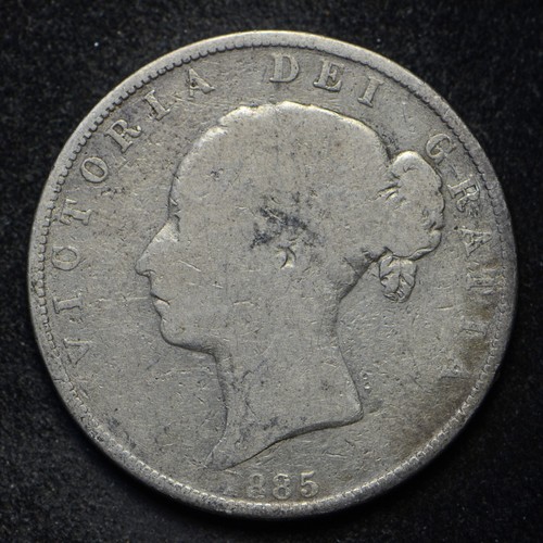 1885 Great Britain 1/2 Crown Silver Coin (cn12091) | eBay