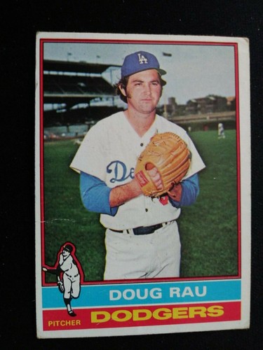 1976 Topps Baseball Card # 124 Doug Rau - Los Angeles Dodgers | eBay