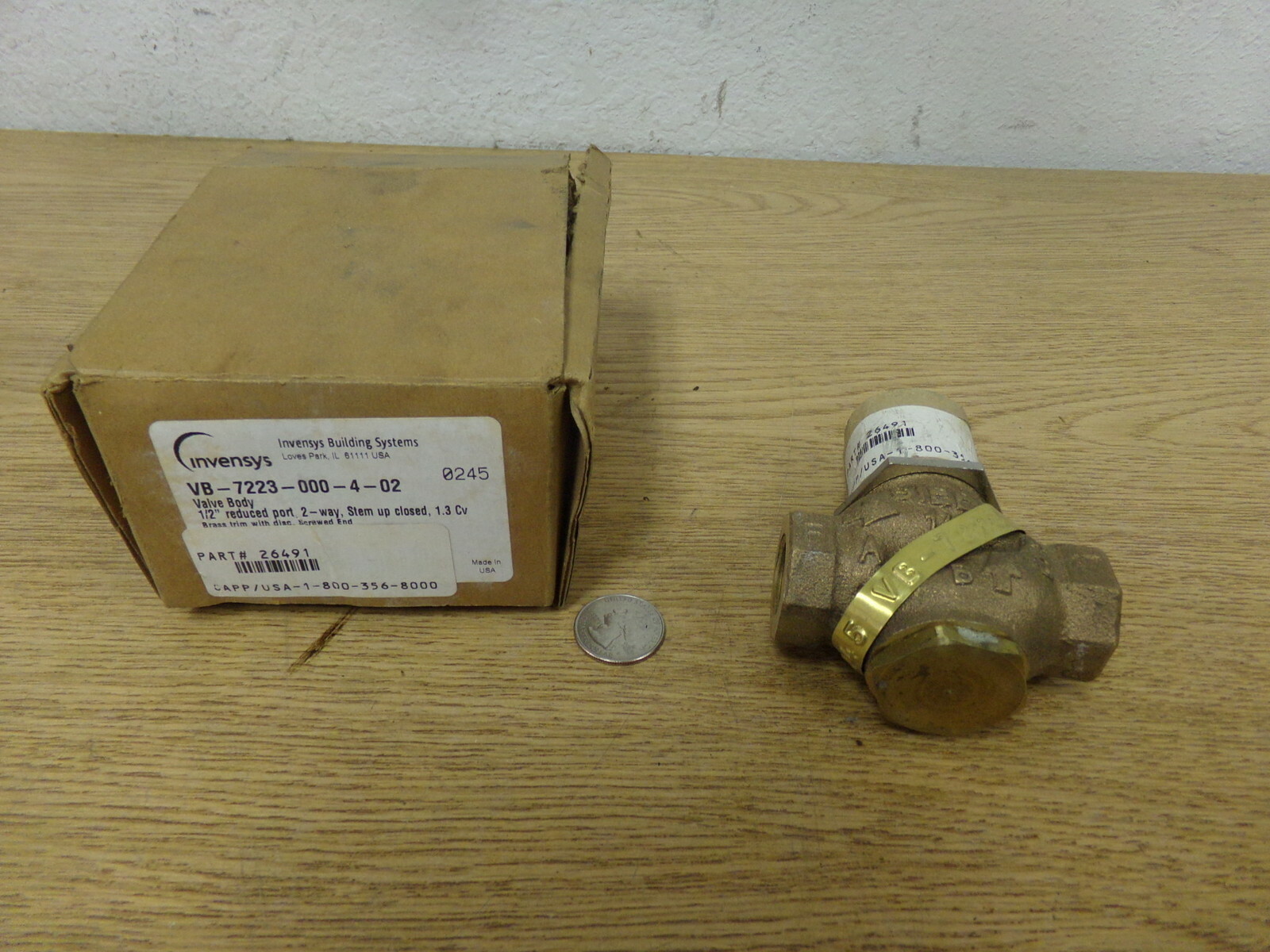 NEW Invensys VB-7223-000-4-02 Valve Body 26491 1/2 reduced port *FREE ...