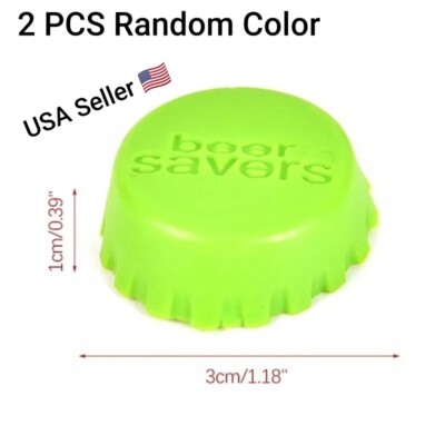 2PC Reusable Silica Gel Bottle Cap Sealed Beer Cap Vinegar Soy Sauce ...