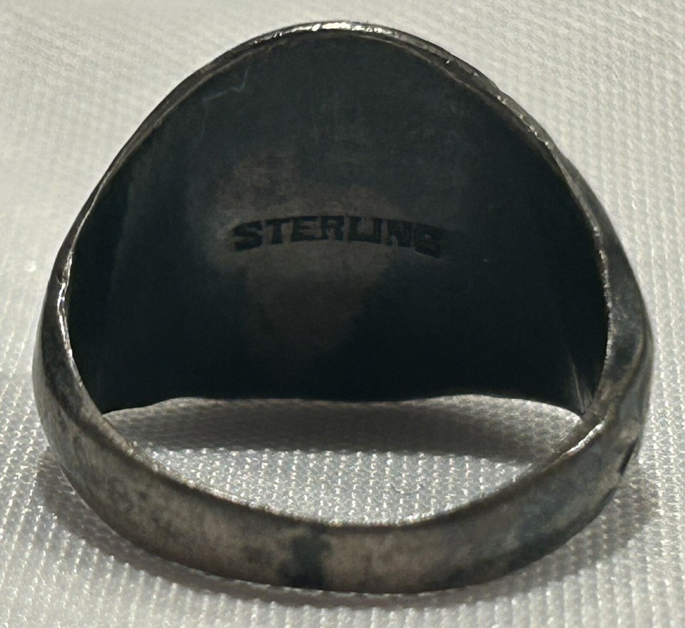 Rare Antique Sterling Silver US Army Infantry Ring 🇺🇸 USA “Guns Crossed ...