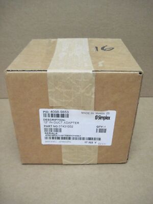 Industrial Fire Protection - Simplex Duct Detector