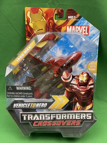 Transformers Iron Man CROSSOVER SERIES Vehicle to Hero 2008 Marvel NEW ...