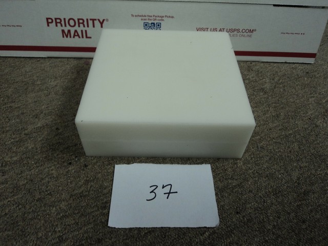 WHITE Plastic Delrin/ Acetal sheet/block lot, 1 piece CNC Mill (#37) | eBay