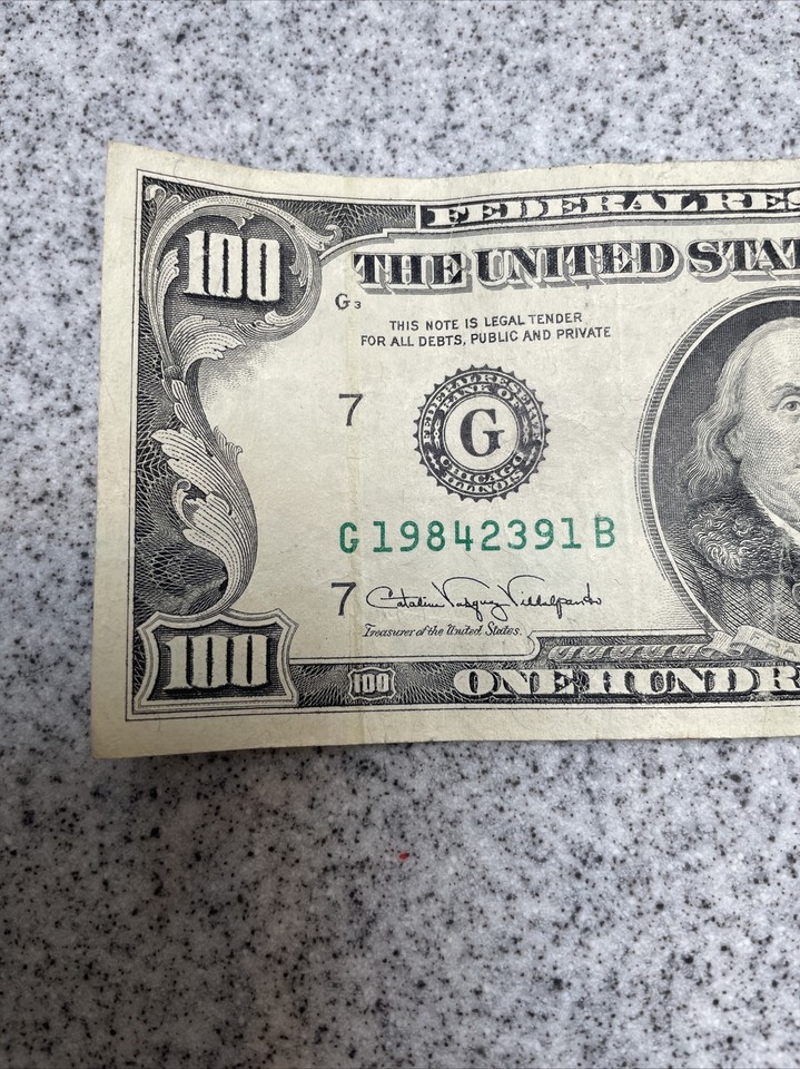 1990 $100 Hundred Dollar Bill Rare Federal Reserve Note Vintage 34 years old | eBay