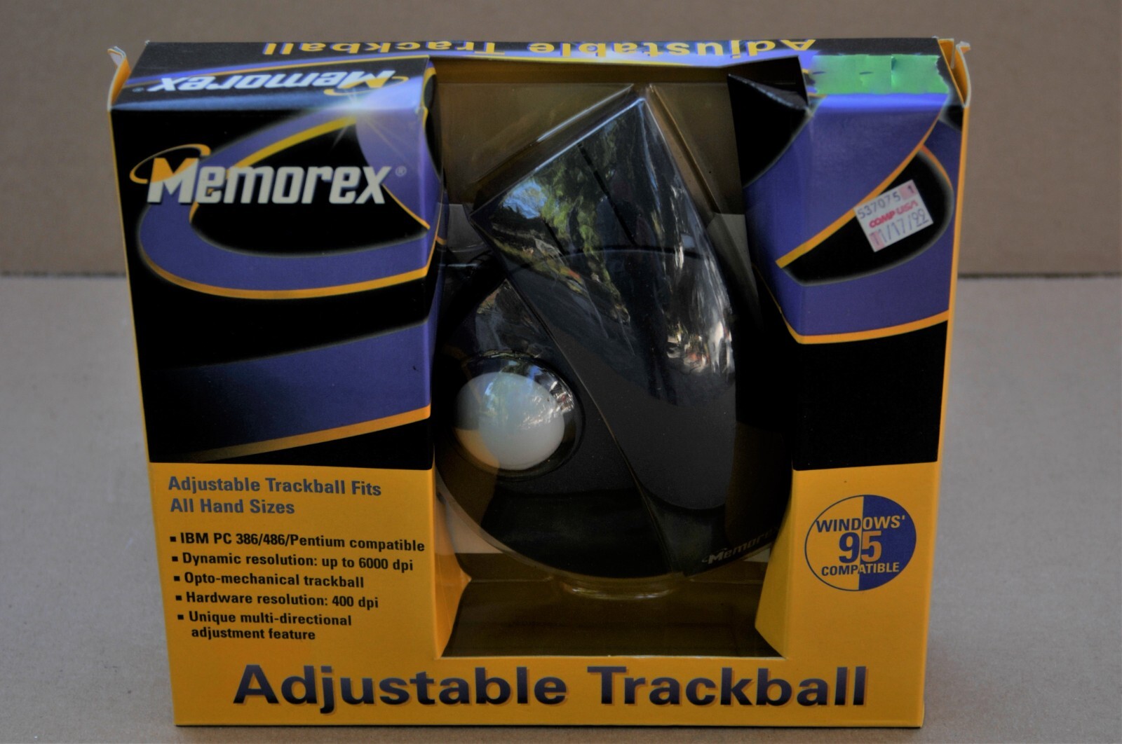 MEMOREX PC TRACKBALL MOUSE, PS2&DB9 CONNECTOR, new old stock | eBay