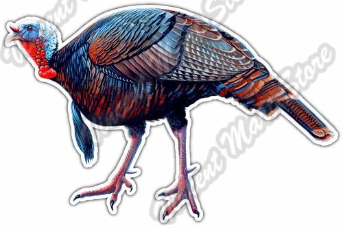 Gobbler Turkey Thanksgiving Bird Holiday Car Bumper Vinyl Sticker Decal ...
