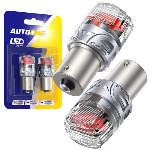 2pcs 1156 7506 P21W Red LED Brake Stop Tail Light Bulbs for Mercedes ...