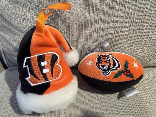 Cincinnati Bengals Santa Hat And Football NFL Hanging Christmas ...