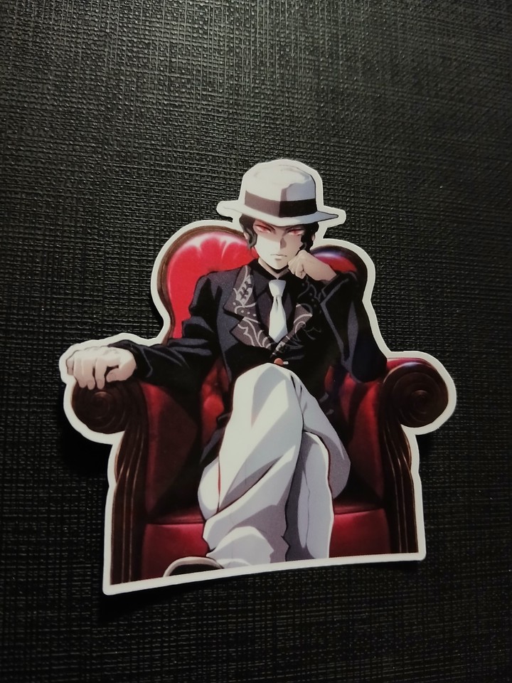 Muzan Kibutsuji King Demon Slayer Glossy Sticker Anime Waterproof! | eBay