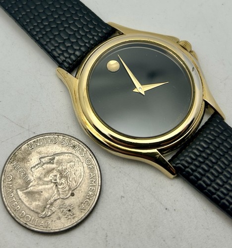 VINTAGE GENUINE MENS SWISS MOVADO MUSEUM 87.E4.0863 WATCH NEW BATTERY ...