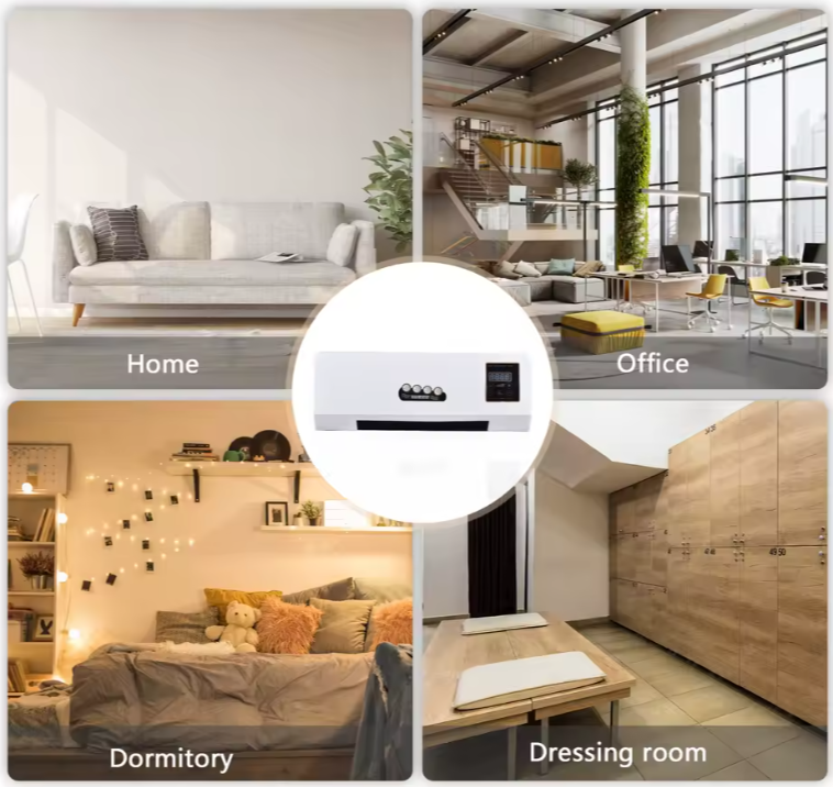 Cold and Hot Air Fan 2 In 1 Wall Mounted Electric Natual Wind Fan ...