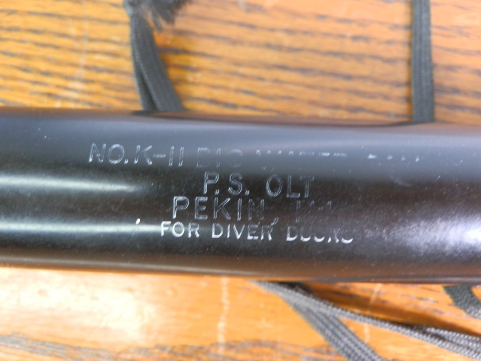 Super Rare PS Olt Keyhole K11 K-11 Big Water Diver Duck Call Pekin IL ...