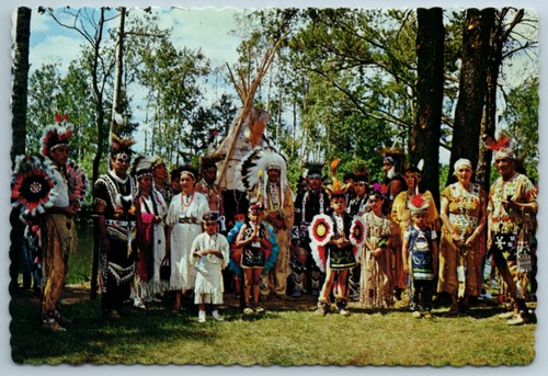Chippewa Indian Tribe Wisconsin Continental 4X6 Postcard Native ...