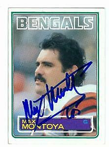Max Montoya autographed Football Card (Cincinnati Bengals) 1983 Topps ...
