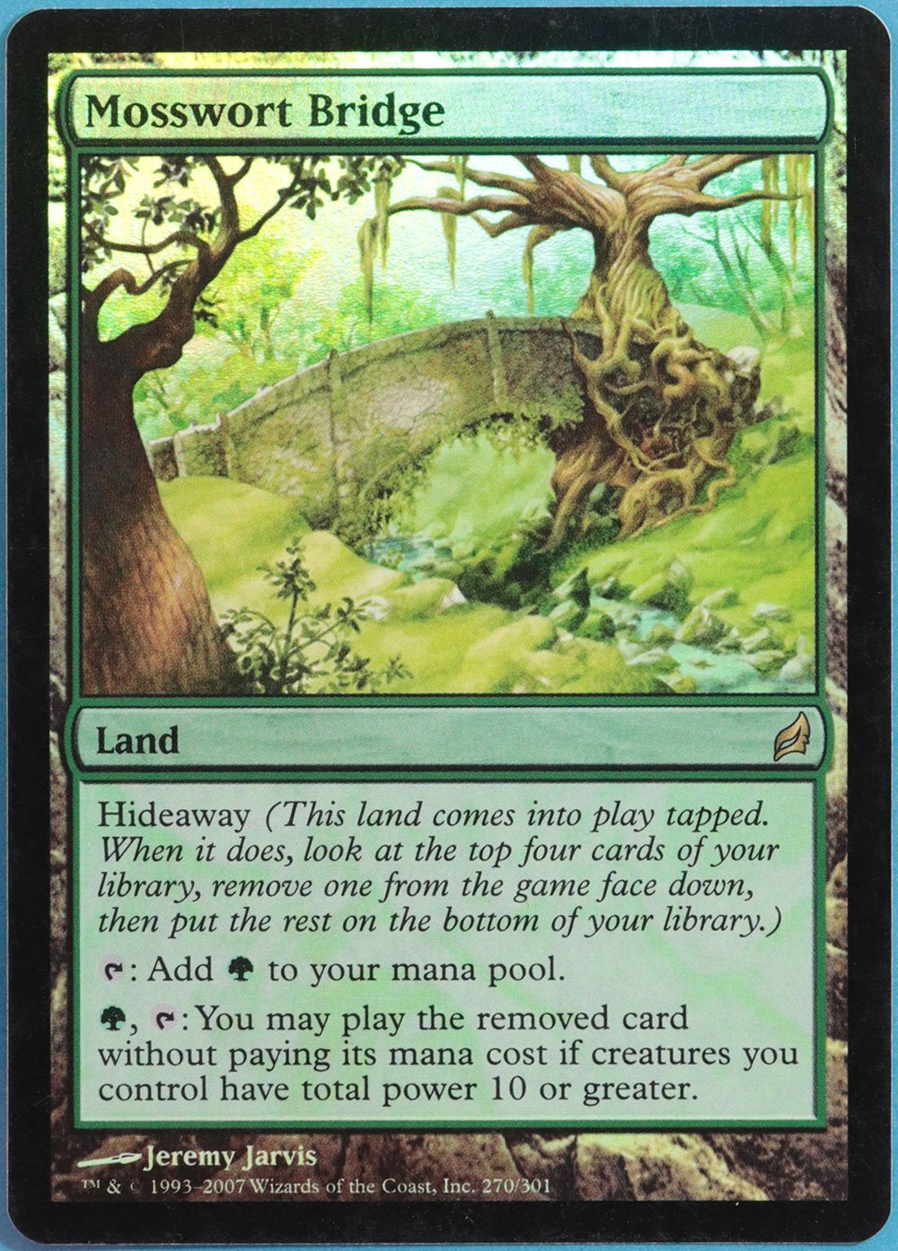 Mosswort Bridge FOIL Lorwyn PLD Land Rare MAGIC MTG CARD (ID# 337870 ...