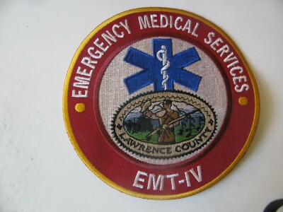 Lawrence County TN Tennessee EMS EMT Patch 4” Free Shipping Iron On | eBay