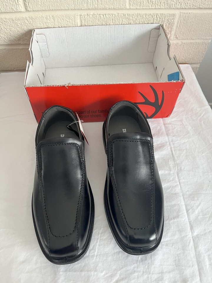 Deer Stags Greenpoint JR Boys Slip-On Dress Loafers Shoes Black Size 2M ...
