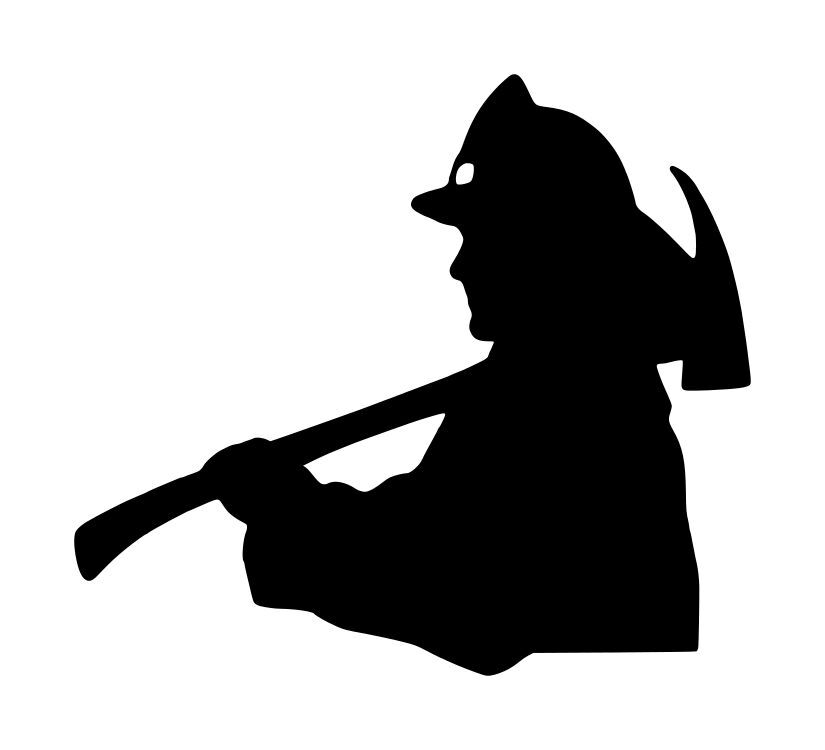 Firefighter Silhouette Decal