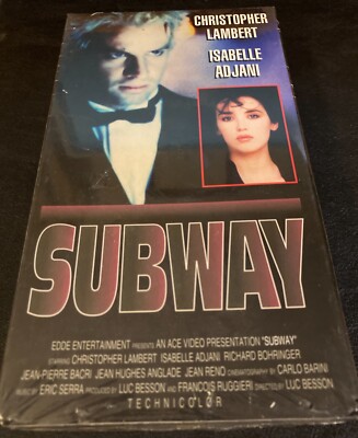 Subway (VHS, 1994)- Christopher Lambert, Isabelle Adjani - RARE OOP ...