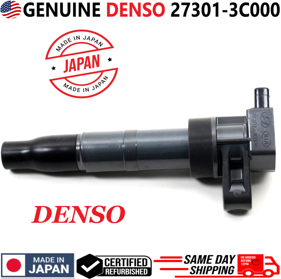 OEM GENUINE DENSO x1 Ignition Coil For 2010-2019 Hyundai & Kia V6 ...