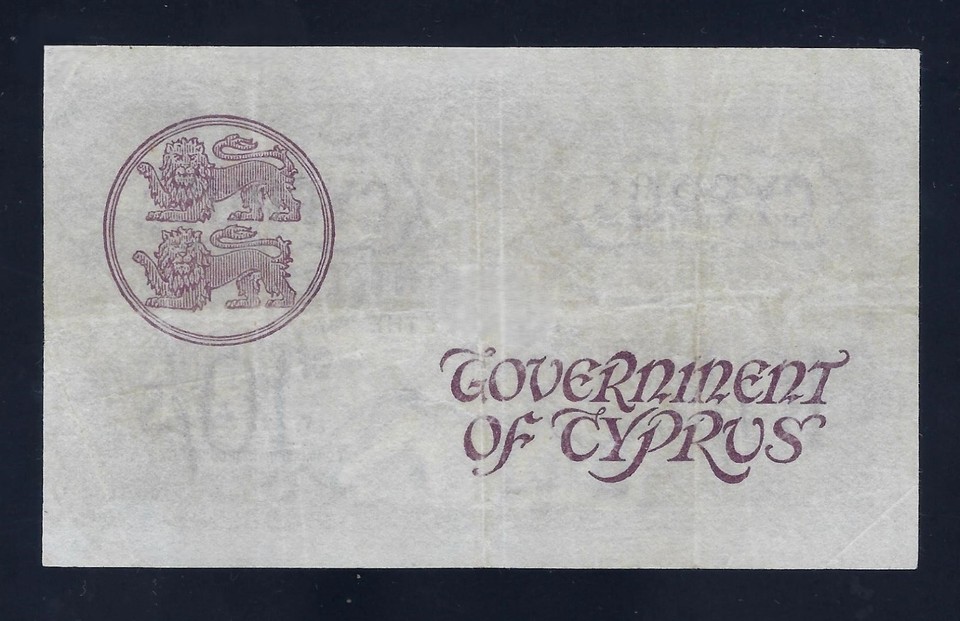 CYPRUS 10 SHILLINGS 1950 P-23 XF+++ | eBay